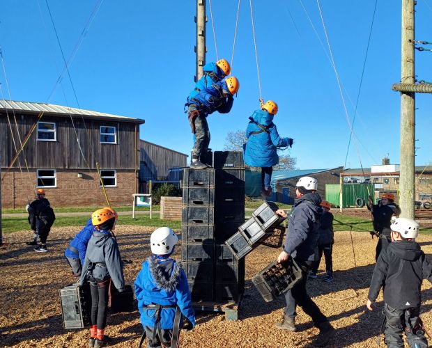 High Ropes - Crate Stack - Grafham Water Centre